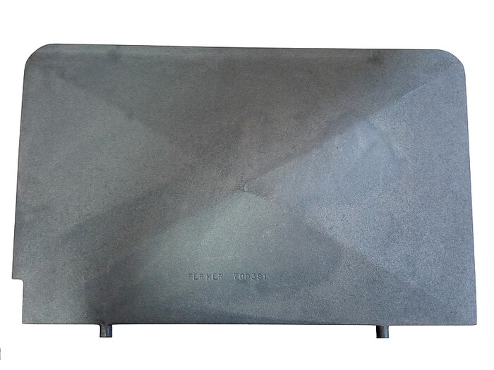 Deflector for Uniflam fireplace stove 700381